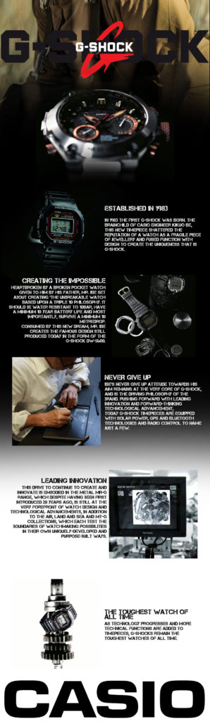 G-Shock Infographic - First Class Watches Blog
