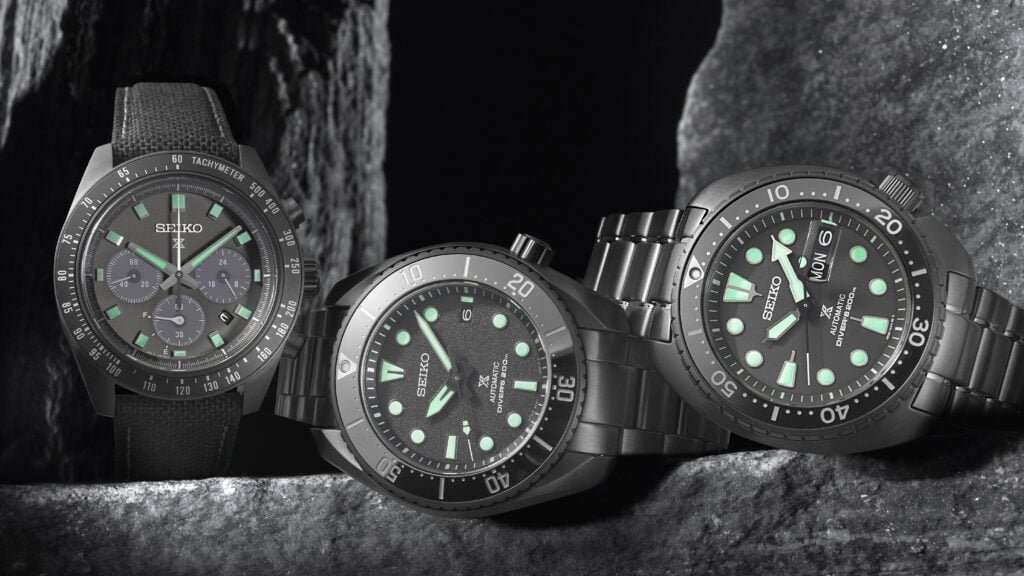 All-New Seiko Prospex Black Series 'Night Vision' Watches - First Class ...