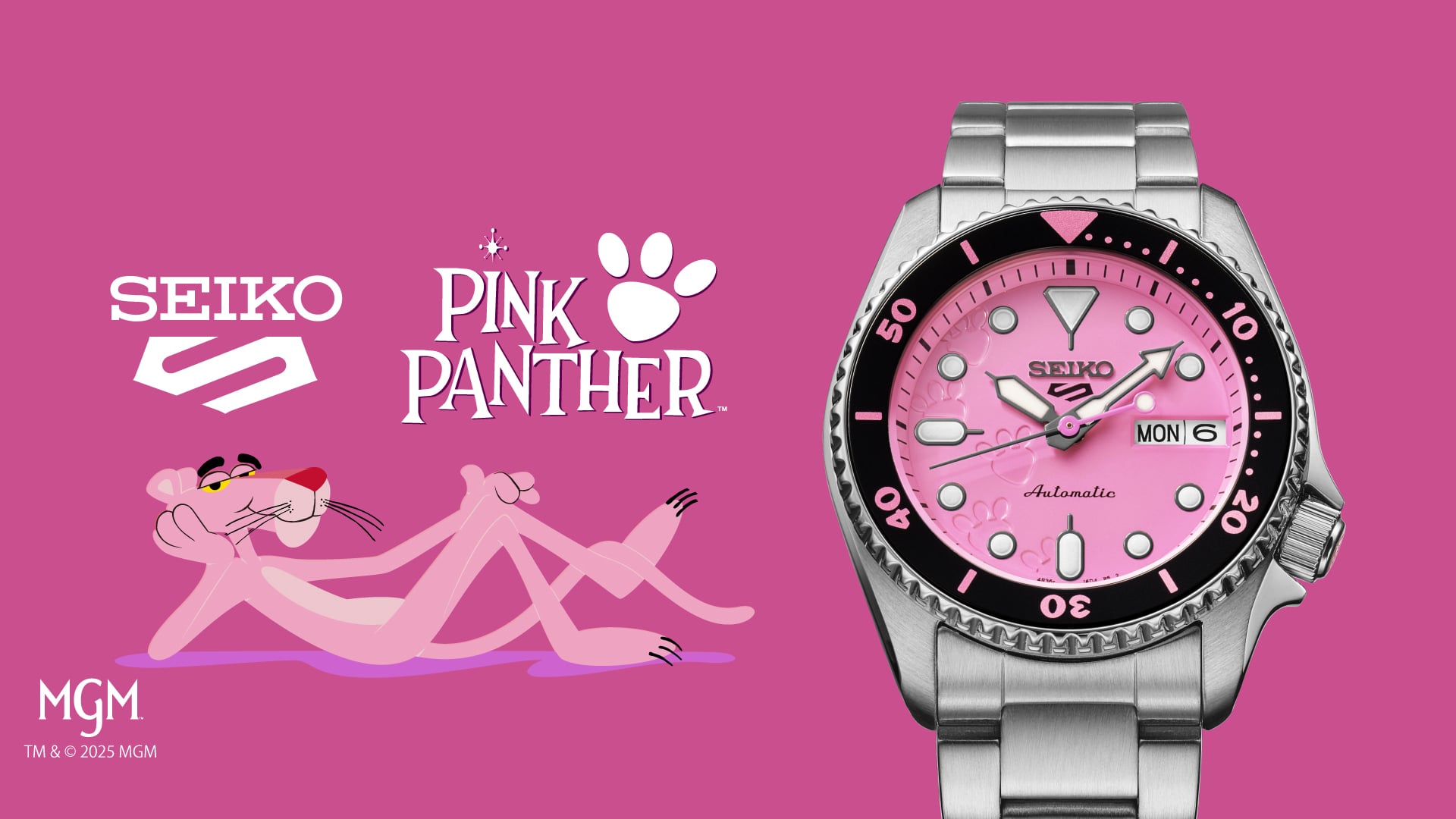 Make it Pink with the Seiko 5 Sports x Pink Panther Limited Edition ...