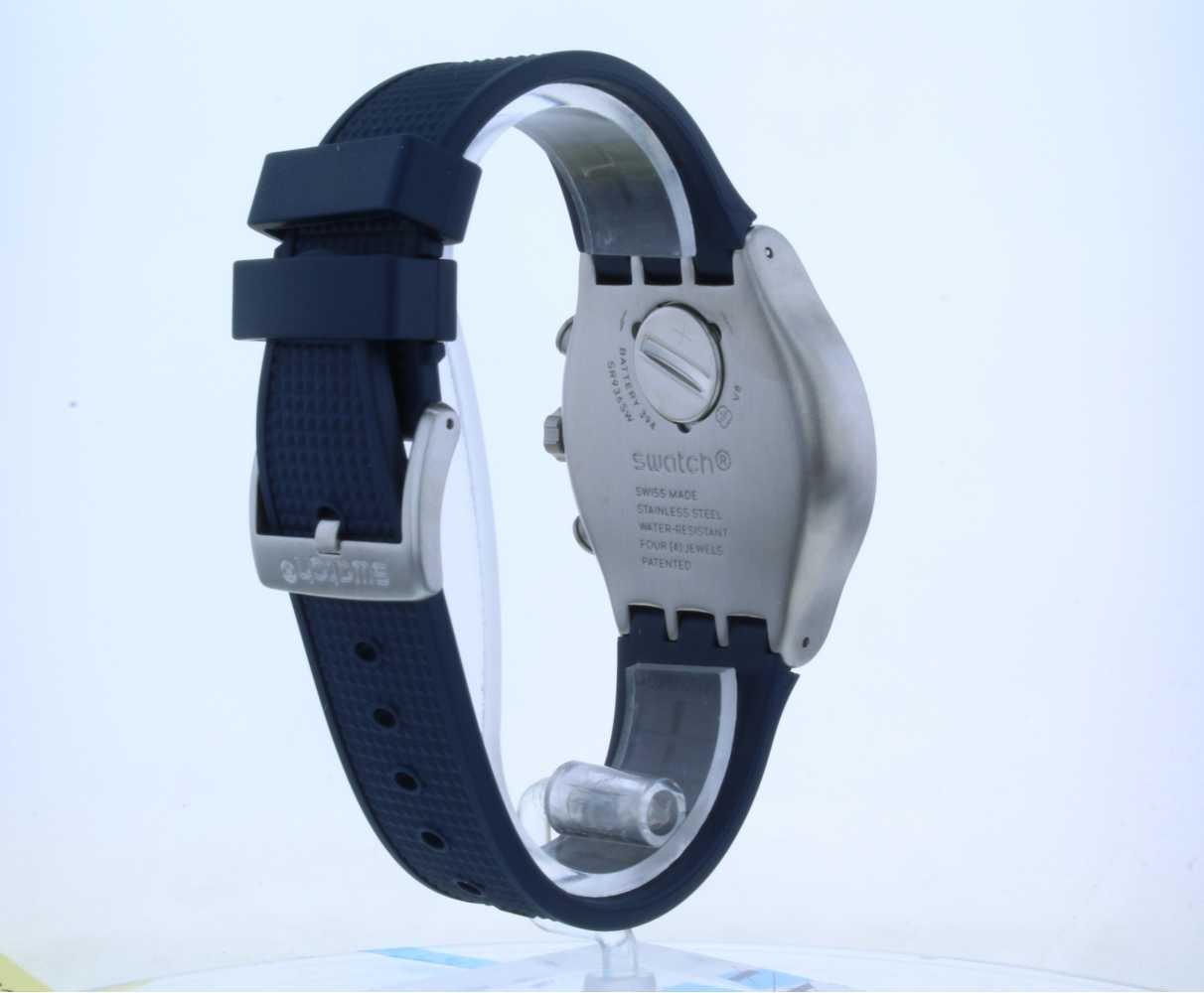 Swatch | New Irony Chrono | Blue Grid Watch | YVS454 - First Class Watches™